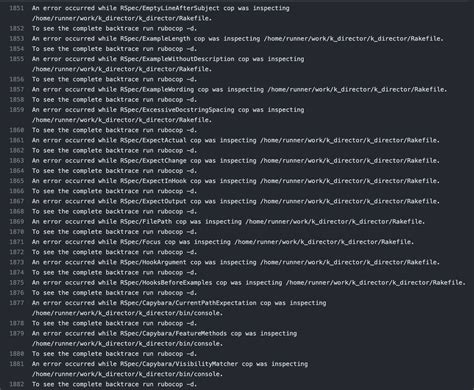 rubocop [allcops exclude] not working in github actions stack