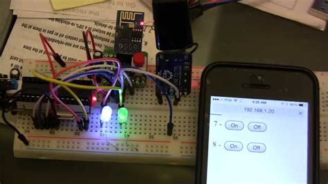 controlling arduino uno lights over internet via esp8266