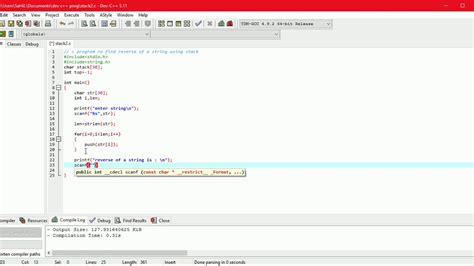 program to reverse string using stack string reverse program in c hot