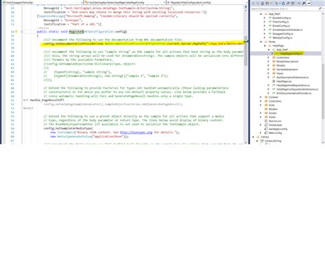 the code behind configure swagger ui in web api