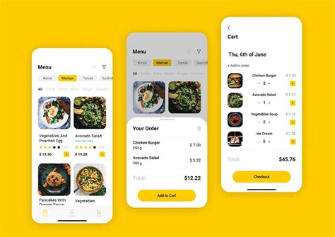 food ordering app ui design with flutter