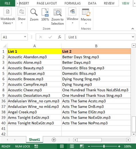 compare 2 columns through vba in microsoft excel