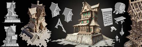 art spotlight wooden tavern blendernation