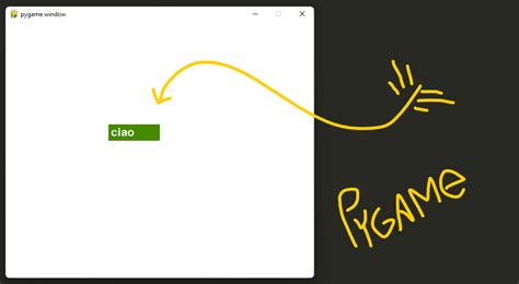 how to add input text in a gui with pygame python programming