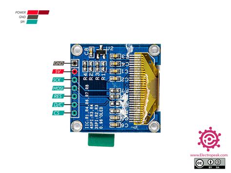 interfacing 0 96 inch spi oled display module with arduino electropeak