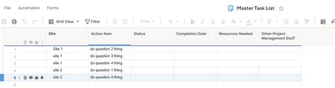 how can i move columns from a row to individual tasks rows in a