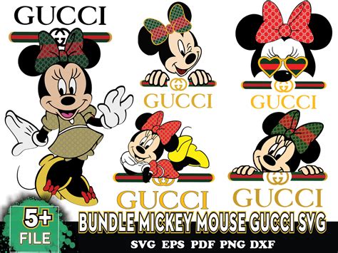 Bundle Mickey Mouse Gucci Svg Mickey Gucci Svg Logo Gucci Inspire