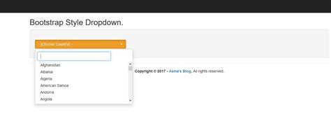 asp mvc5 bootstrap style dropdown plugin asma s blog