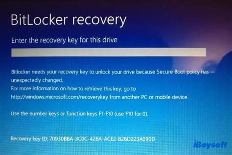What Is Bitlocker Drive Encryption Recovery Key And How To Get It