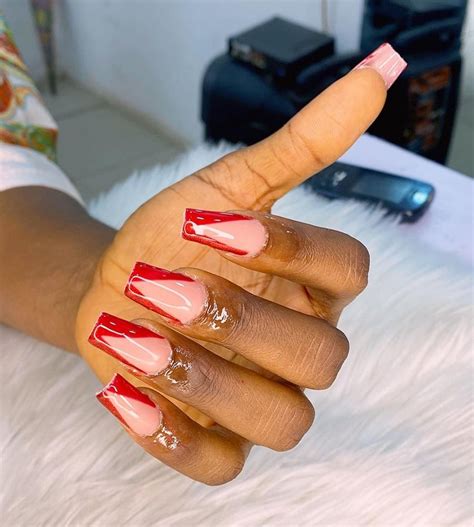 21 Red Nails That Look Lovely On Dark Skin Naildesigncode