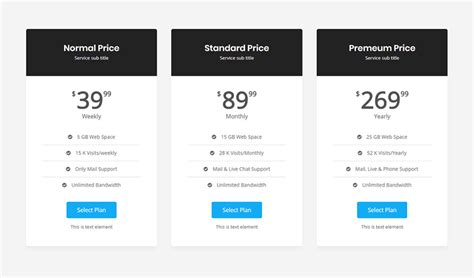 bootstrap 4 pricing table codepen all about image hd