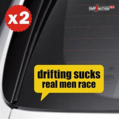 Buy 2x Drifting Sucks Real Men Race Jdm Euro Sticker Decal Turbo Drift