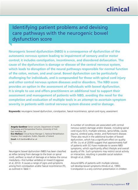 Pdf Identifying Patient Problems And Devising Care Pathways With The