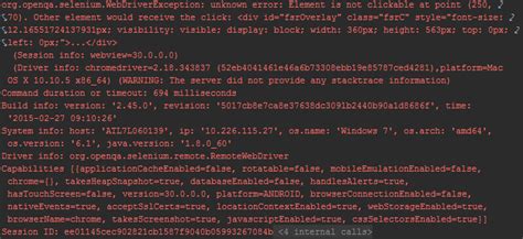 [code example] selenium webdriver element is not clickable at point why
