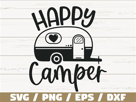 Happy Camper Svg Cut File Cricut Commercial Use Etsy Uk