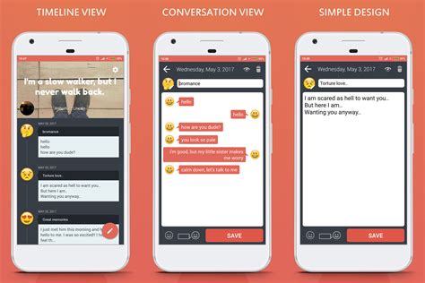 conversation diary application in android with source code codezips