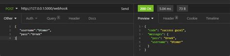 python ve flask webhook testi nasıl yapılır bt omer