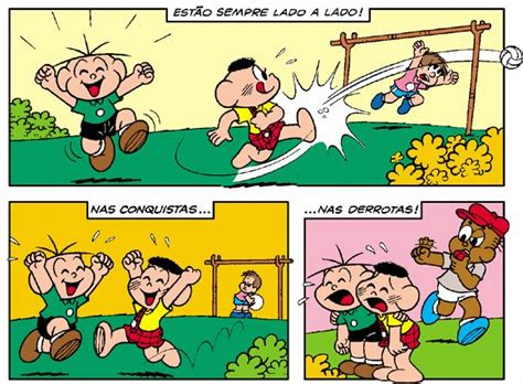 Tirinha Do Dia Cascão Cebolinha E A Amizade Tirinhas Turma Da
