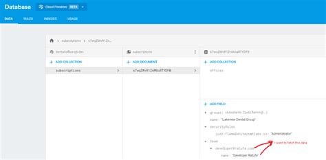 i am trying to fetch data from firestore database in my ios swift