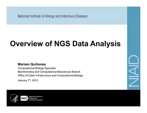 Overview Of Next Gen Sequencing Data Analysis Ppt