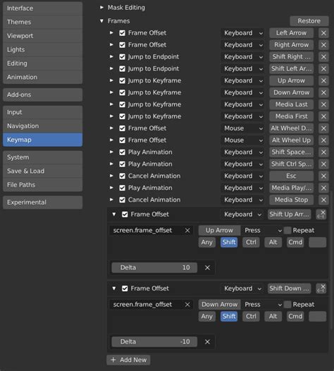 psst hey how do i advance the time line 10 frames keyboard shortcut