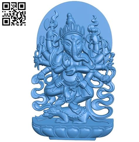 The Elephant God Ganesha A003544 Wood Carving File Stl For Artcam And