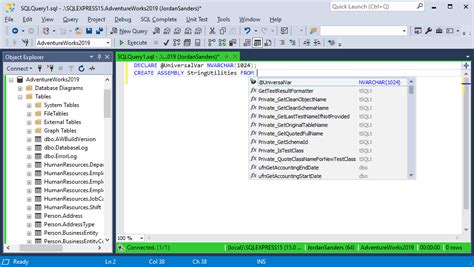 code efficiently with t sql context prompts in sql complete