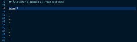 use autohotkey to paste text as typing blog