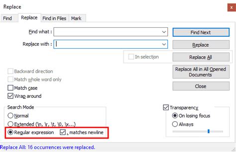 notepad find and replace with new line malayhanic