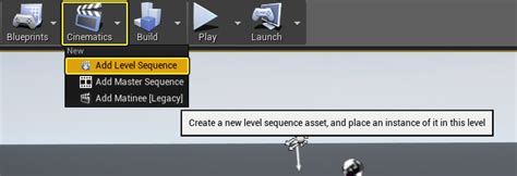 cinematic level visibility track in unreal engine unreal engine 5 0