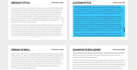 react custom scrollbar components onaircode