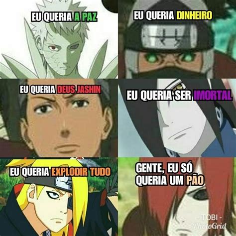 Era Só Pão Memes Engraçados Naruto Humor Otaku Naruto Em Português