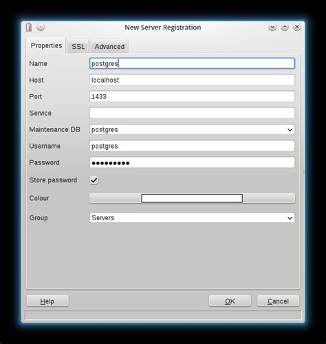 postgresql pgadmin error creating a server unix server solutions