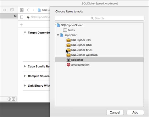 adding sqlcipher to xcode projects ios mac 李运德的博客