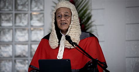 Samoa Observer The Chief Justice A T From Above