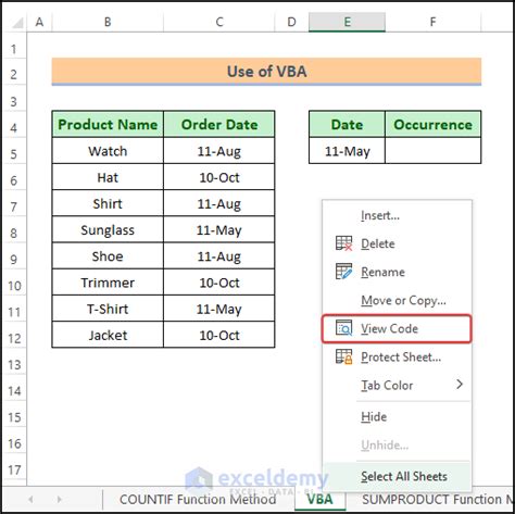 How To Count Occurrences Per Day In Excel 4 Quick Ways