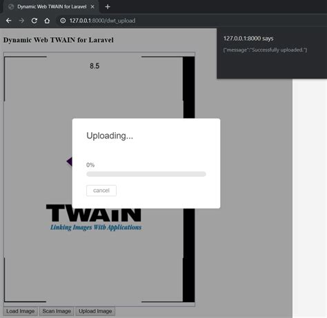 how to scan and upload documents in laravel project dynamsoft developers