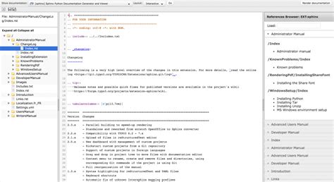 sphinx easy rendering of rest documentation typo3worx