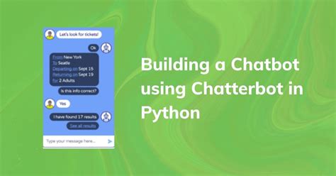 building a chatbot using chatterbot in python