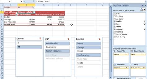 using slicers to filter pivot tables in excel 2010 dummies