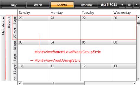 wpf scheduleview styling the groupheaders telerik ui for wpf