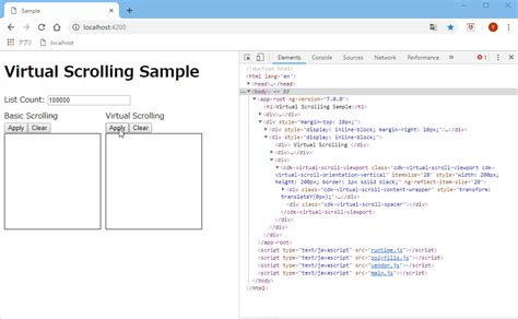github yasu s ng virtualscroll sample angular cdk virtualscroll sample