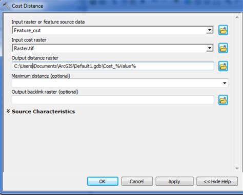 arcgis desktop using iterator in a cost distance analysis model with