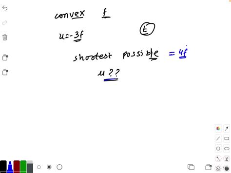 Solved From A Convex Lens Of Focal Length F A Luminous Point Object Is