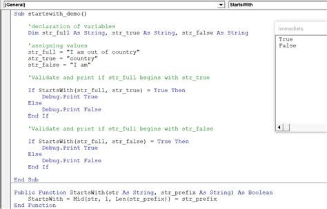 kedykoľvek obťažovanie salon vba string starts with úprimne trojitý