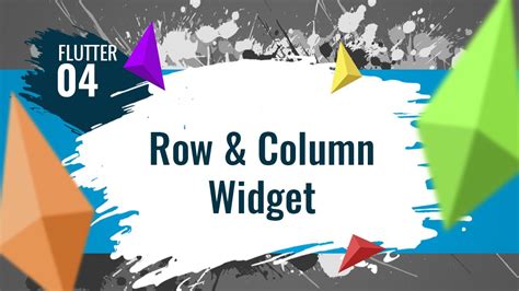 [eng sub] flutter 04 row dan column widget tutorial flutter
