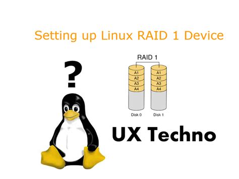 how to setup linux raid 1 device on rhel ux techno