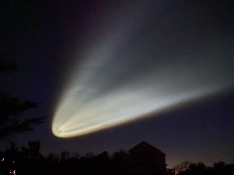 Icymi Exhaust From Florida Rocket Launch Visible Over The Outer Banks