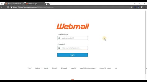 How To Access The Webmail Interface In Cpanel Youtube