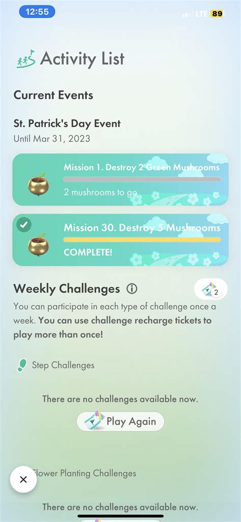 ☘️st Patricks Day Event Part 2 Missions… I Have Part 1 Complete But